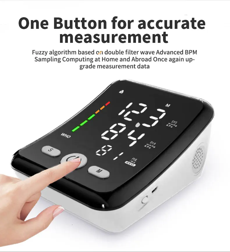 Rechargeable BP Monitor - Vileco Digital Blood Pressure Monitor
