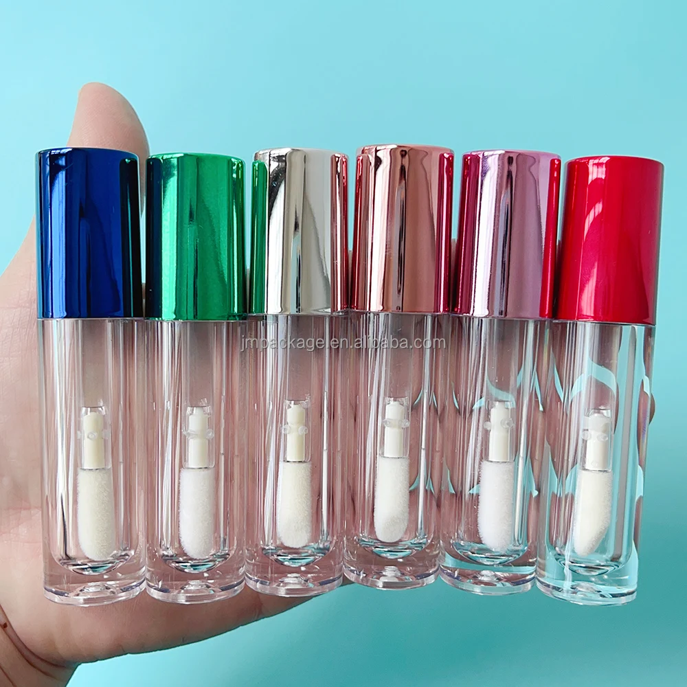 JIE MEI Stock MOQ 100PCS 5ML Big Wand Lip Oil Bottle Wholesale