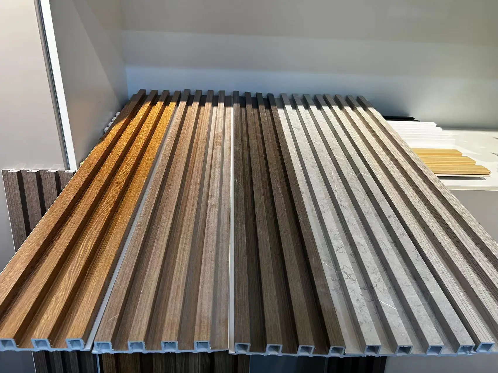 Waterproof Uv-resistant Wpc Wall Panel Indoor Grille Wallboard ...