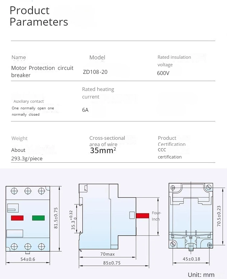 Chint Motor Protection Circuit Breaker Motor Overload Protector - Buy ...
