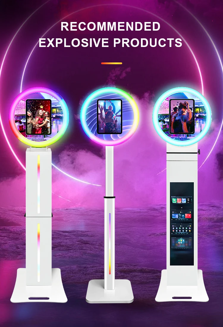 2024 Newest Overhead Photo Booth Enclosure Us Warehouse Party Supplies Automatic Top Spinner ...