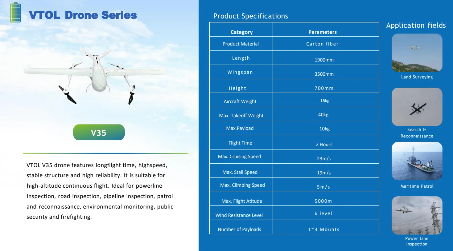 OEM Inspection Drone VTOL UAV for Bulk Commercial Orders for Various ...