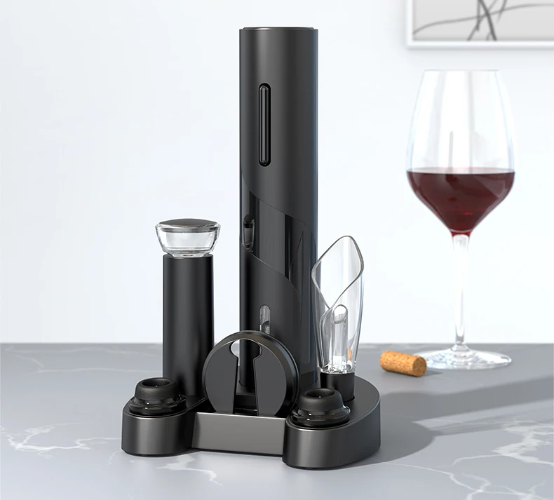 Custom Automatic Corkscrew Electric Wine Bottle Cork Opener And Foil ...