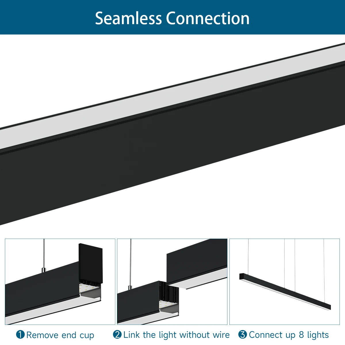 Modern Seamless Connection Free Combination Rectangular Pendant Lights ...