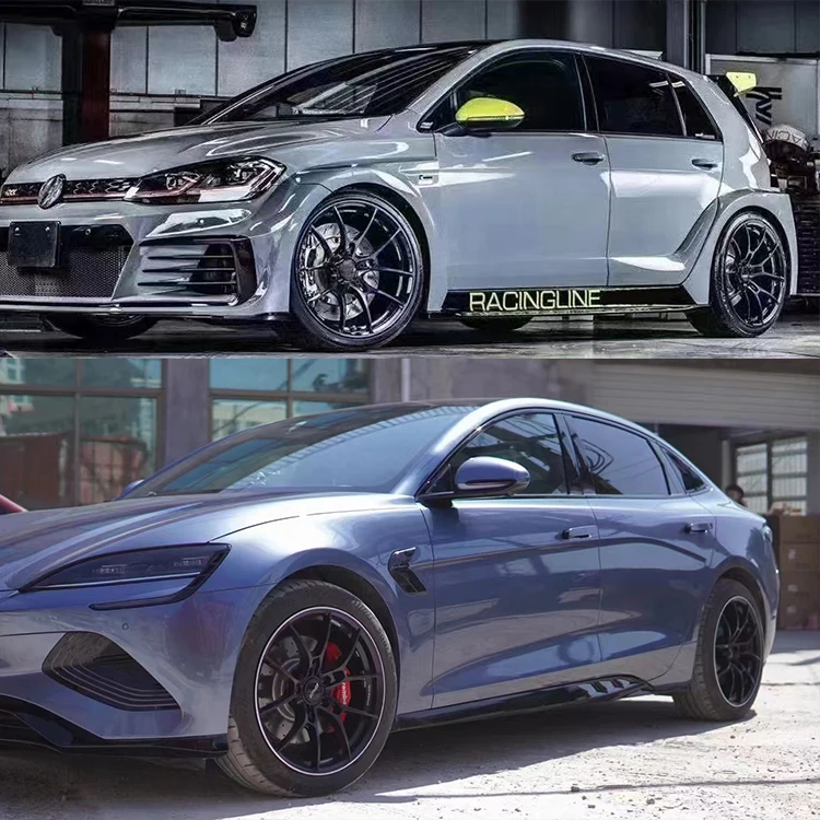 19 Wheel Rotary 5x112 Bronze Black Blue Tint 17 Te37 Forged Wheels For ...