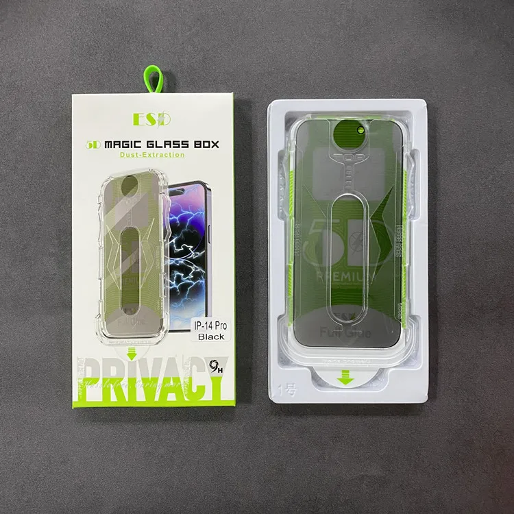 JANIT 5D Privacy Magic Glass Box For Samsung S24 Ultra Anti-spy Screen Protector For Samsung S24 ...