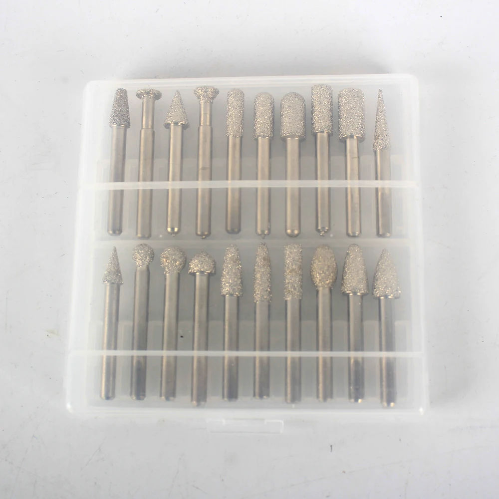 RAIZI Vacuum Brazed Diamond Stone Engraving Bits Cutters