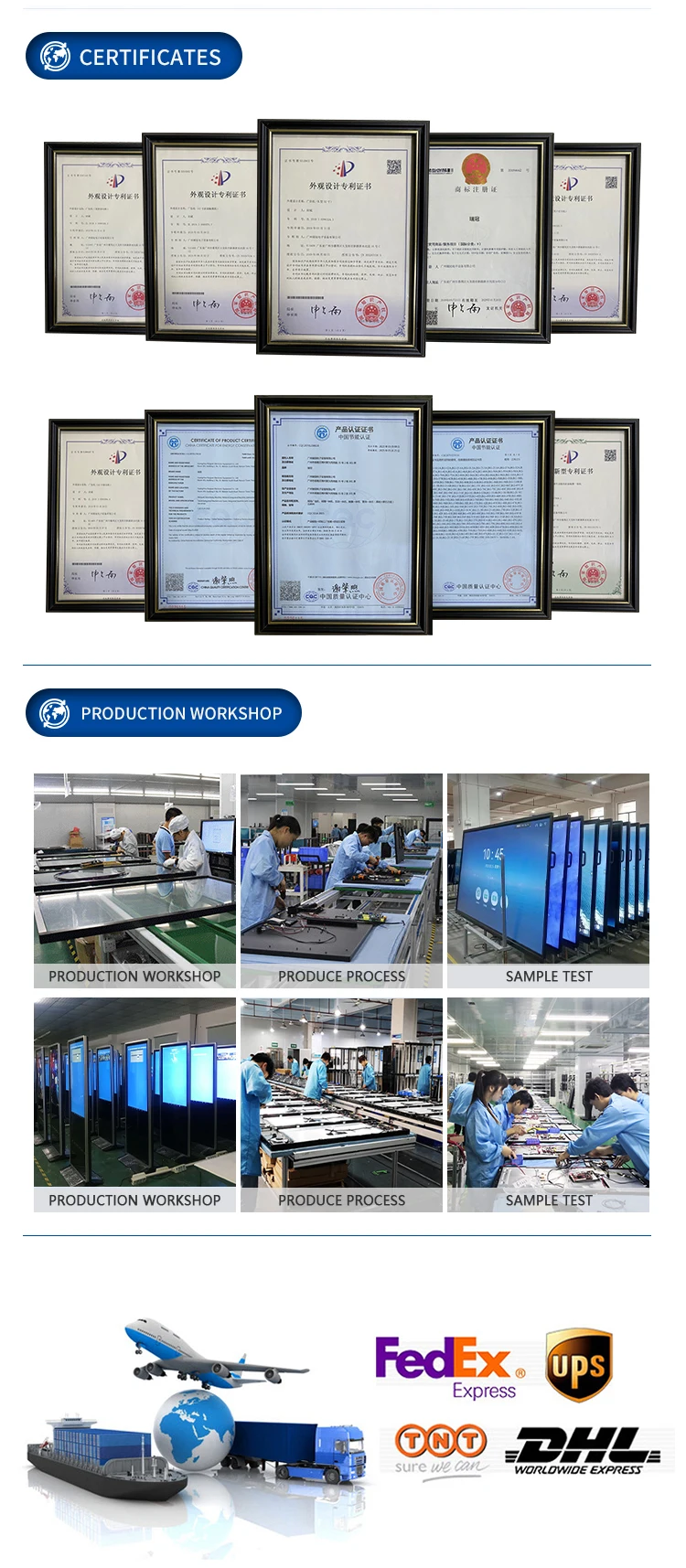 School Classroom Teaching 65 75 86 100 110 Inch Touchscreen Smart Board ...