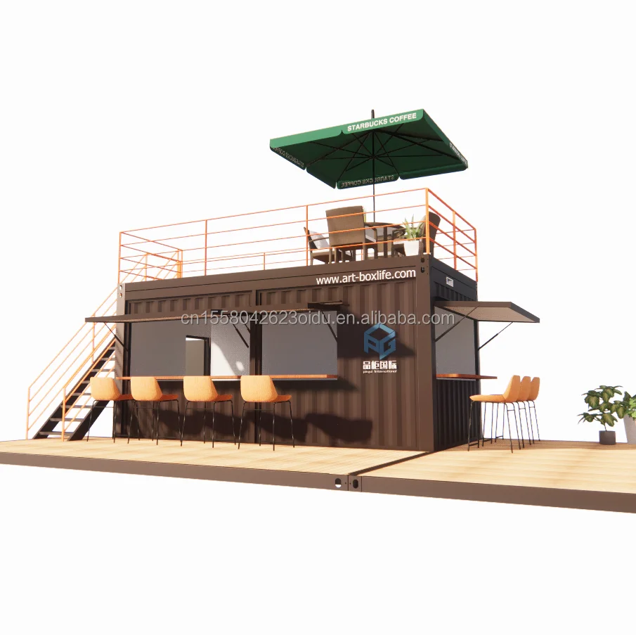 Two-story Pop-up Container Bar Long Beach Container Bar Coffee ...
