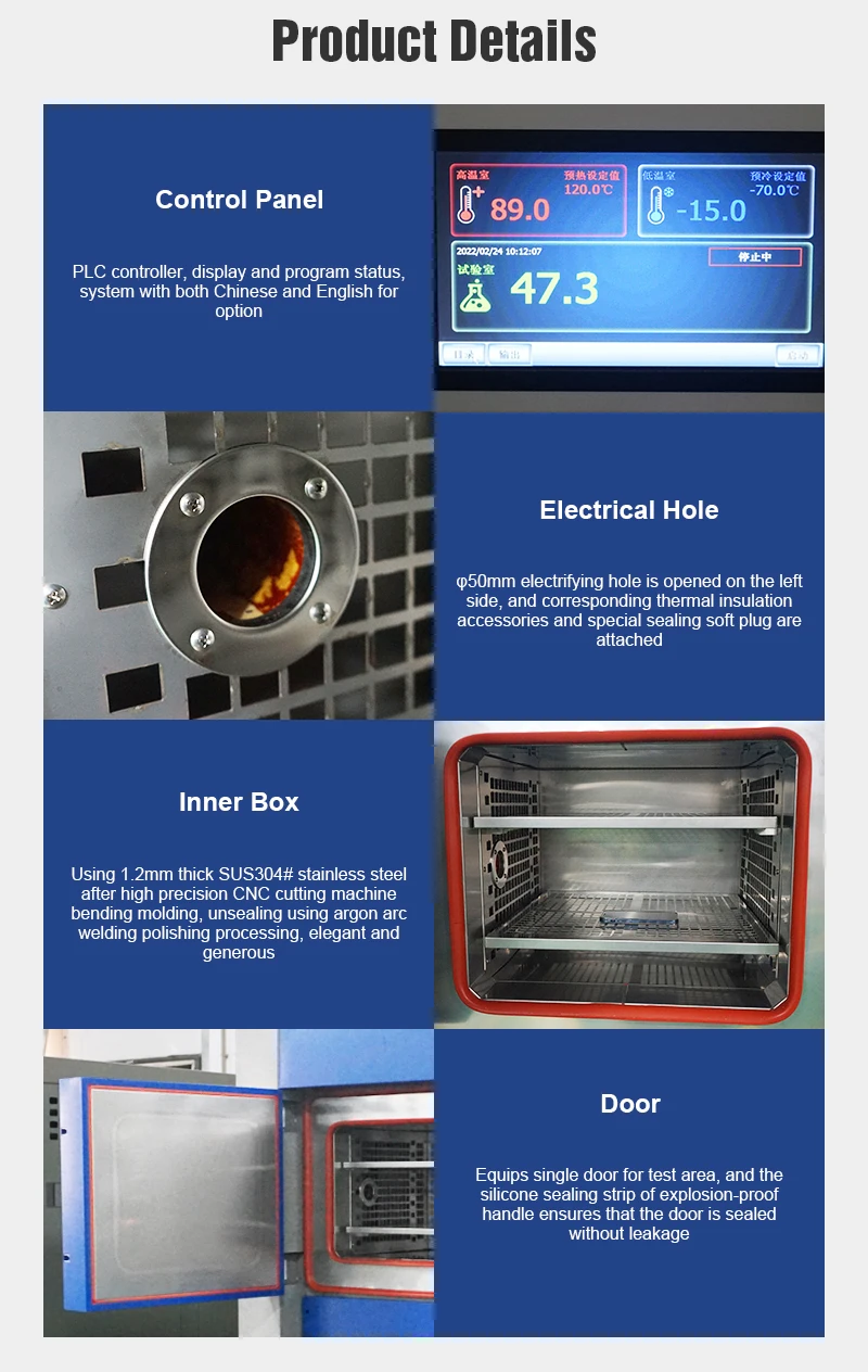 Programmable Battery Ramp Rate Thermal Cycle ESS Chamber High Low ...