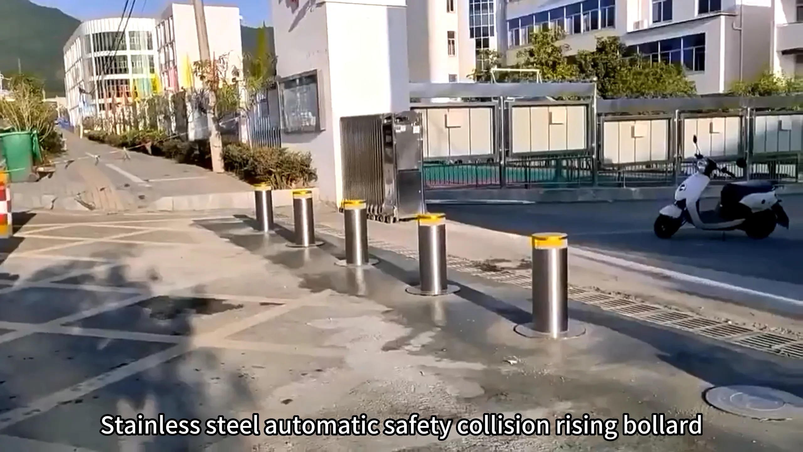 Hot Traffic Road Steel Barrier Hydraulic Automatic Bollard Automatic ...