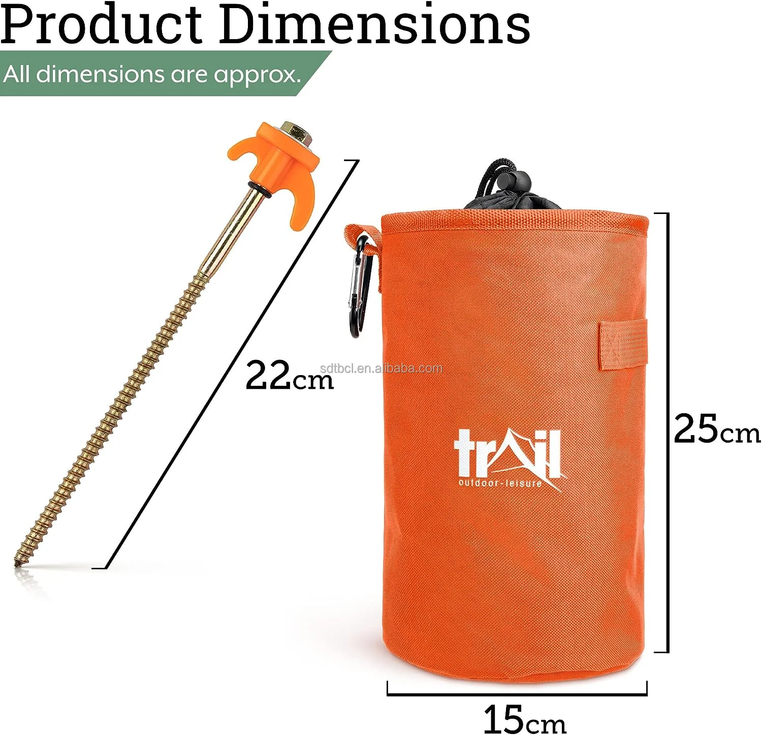 Amazon Hot Selling Glow-in-the-dark Camping Ground Stakes Pegs Sets ...