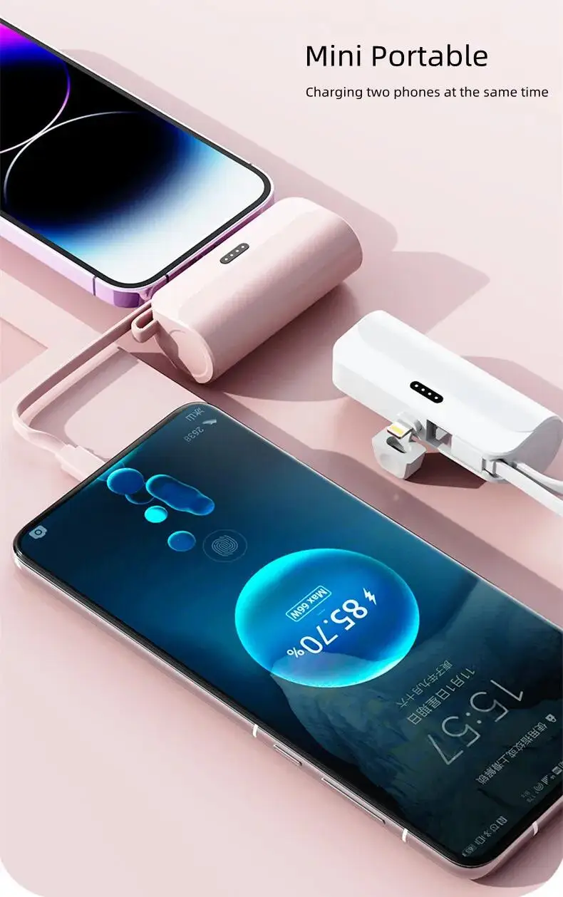 Compact 5000mAh Cross-Border Mini Charger 10W Output Power and Built-in ...