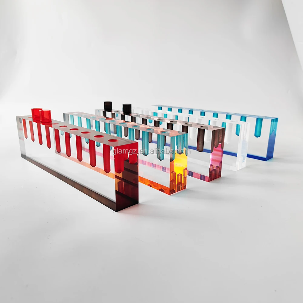 9 Branch Judaica Jewish Chanukah Hanukkah Acrylic Orah Decorative ...