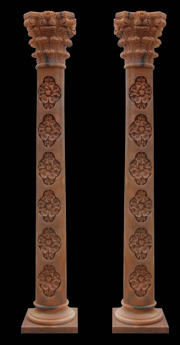 Nature Marble Round Columns Decorative Roman Column Mold For Sale - Buy ...