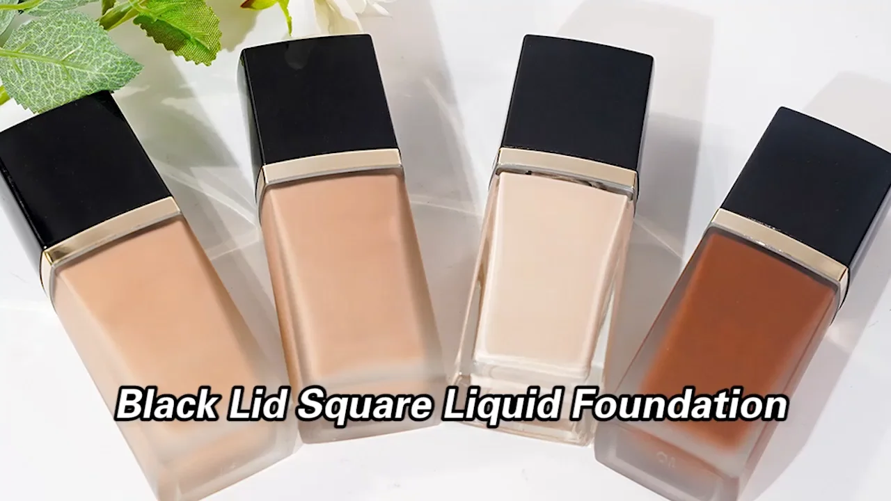Custom Foundation Liquid Full Coverage Private Label Foundation Matte Waterproof Long Lasting ...