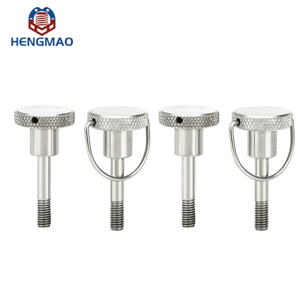 HM126 Knurled Pull Pin With Step Hot Sale SS304 SS316 M5 Round Head ...