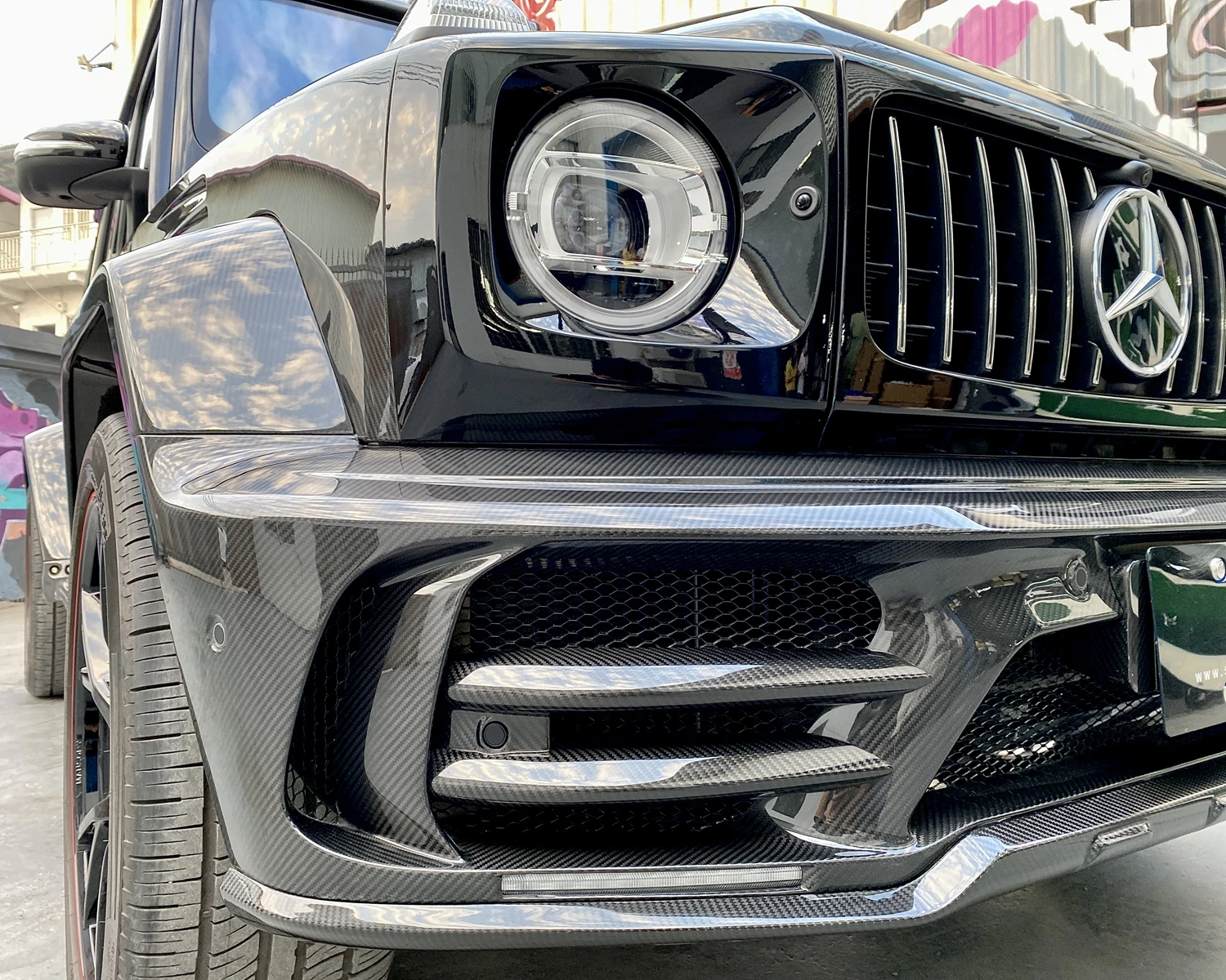 B Style Carbon Fiber Engine Hood Car Bonnet For G63 - Buy Carbon Fiber ...