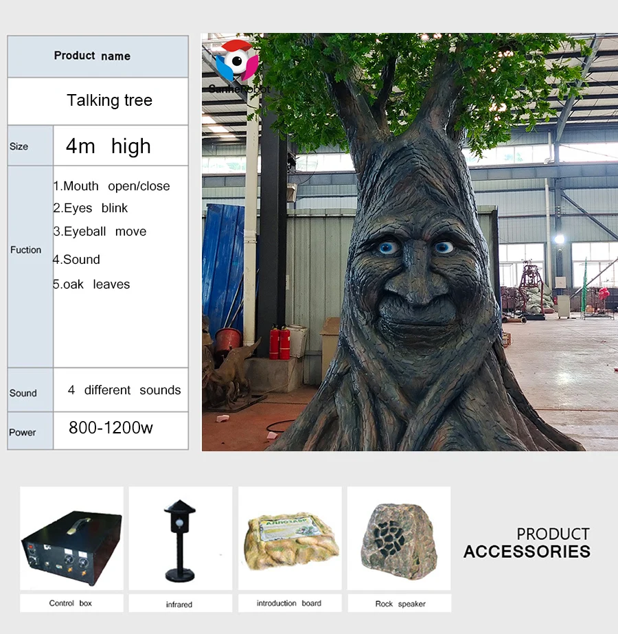 Artificial Animatornic Halloween Decoration Talking Tree Mechanical ...