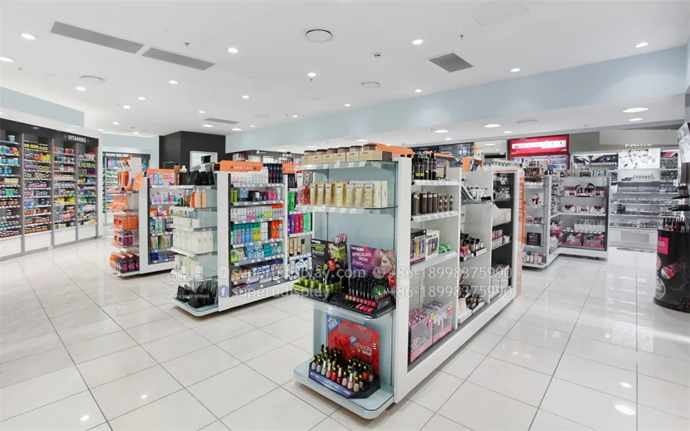 Modern Chemist Shop Interior - Stylish & Functional Design