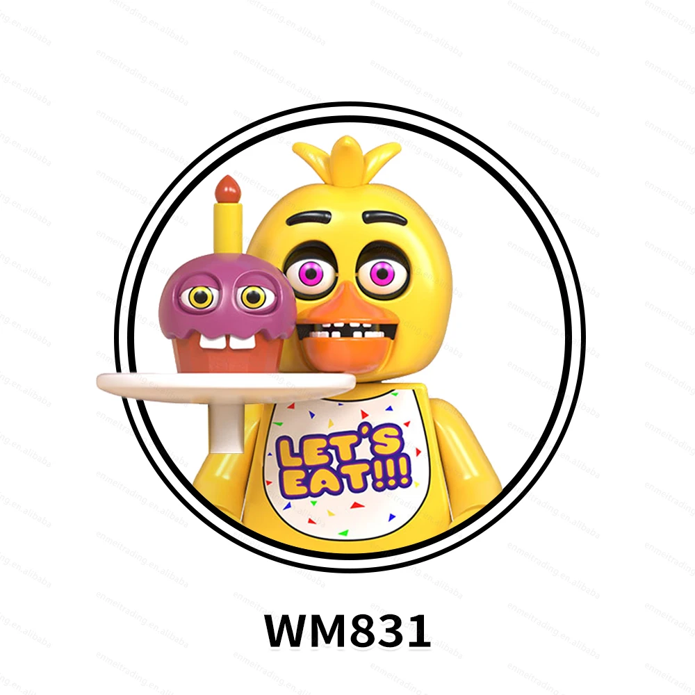 Wm6074 Horror Bricks Five Nights At Freddy Chica Bonnie Foxy Freddy ...