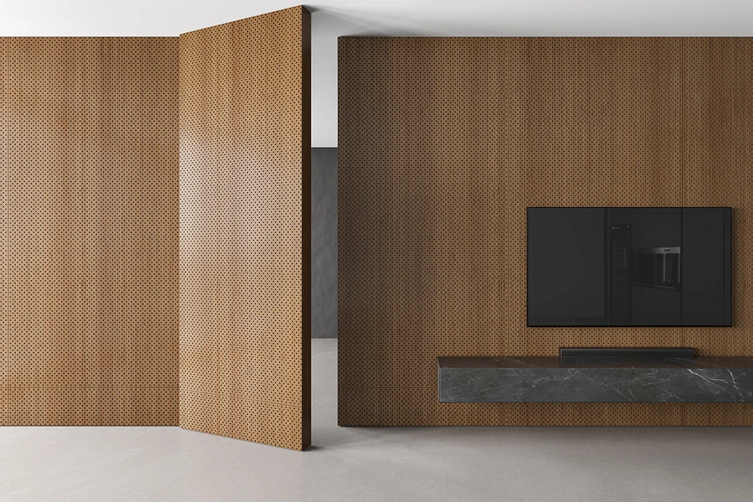 Bamboo Wooden Perforated Auditorium Sound Insulation Panels