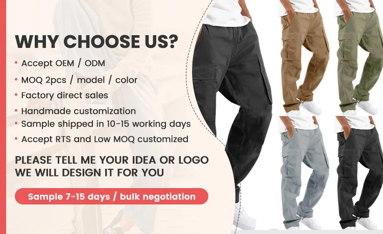 Custom Logo Streetwear Mens Oversized Cargo Jogger Wide Leg Track Pants ...