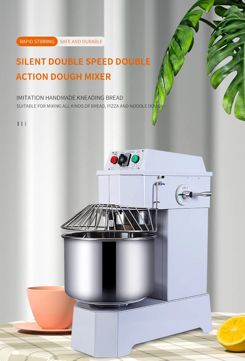 Factory Sale 40l 60l 80l Flour Bread Knead Dough Machine Electric Spiral Dough Mixer For Bakery ...