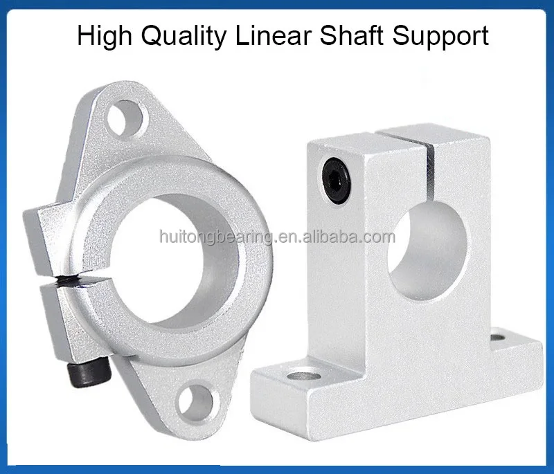 Aluminum Linear Guide Motion Flange Vertical Shaft Support Bearing Sk8 ...