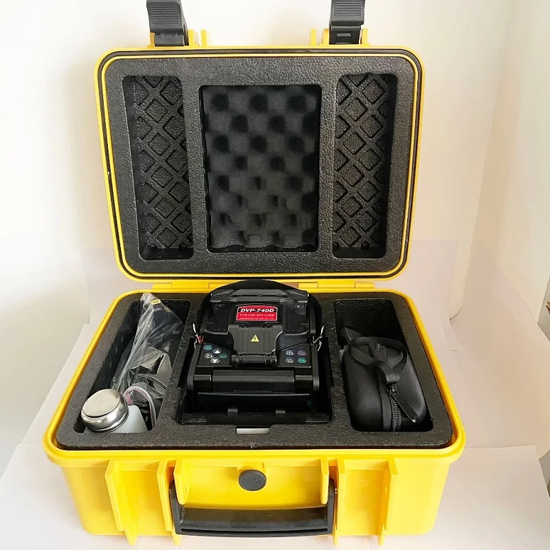 DVP 740D Fusion Splicer Small FTTH Optical Fiber Welding Machine Compatible with 4G WiFi 3G GPRS ...