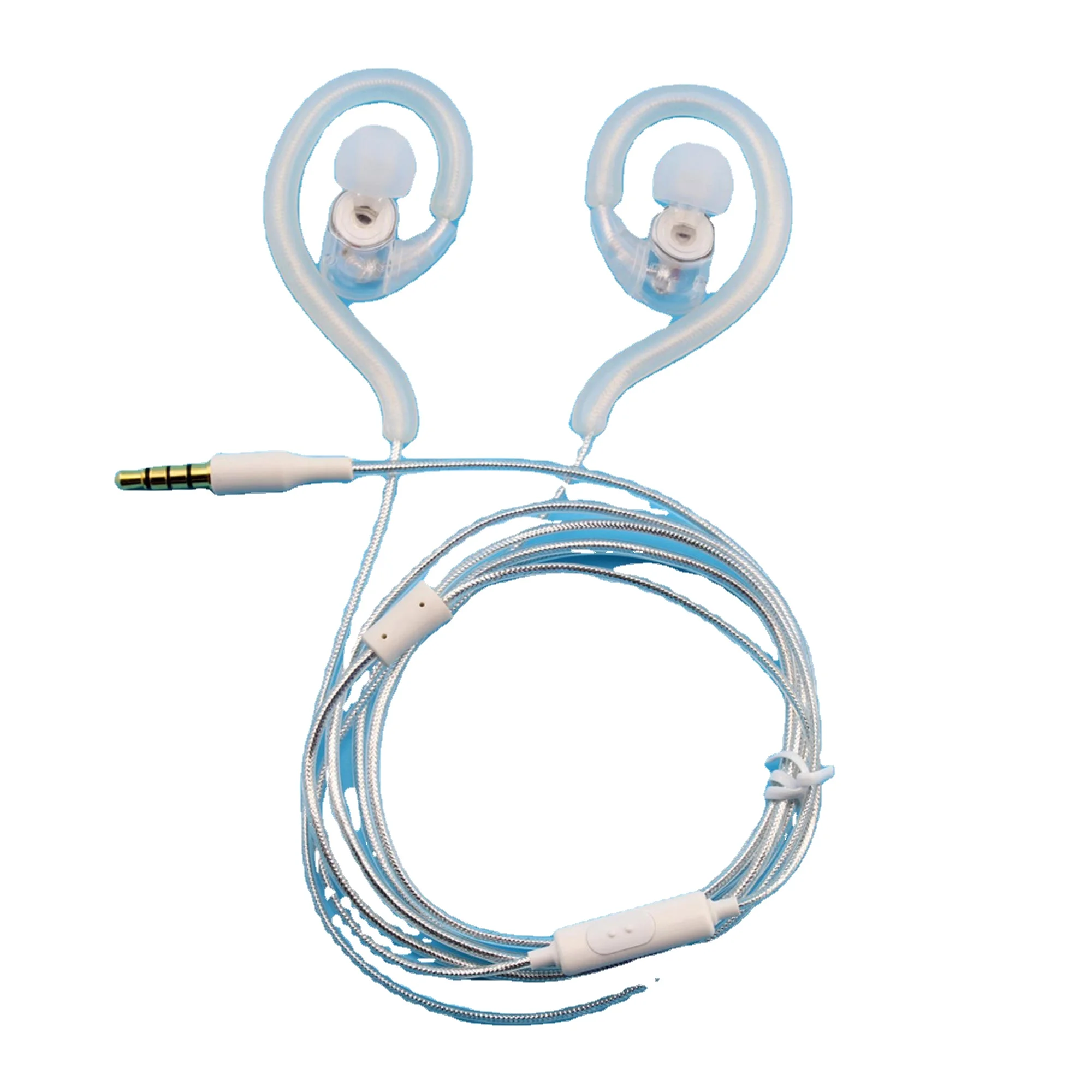 High Quality Luminous 3.5mm Handsfree Wired Hook Earbuds Earphones With ...