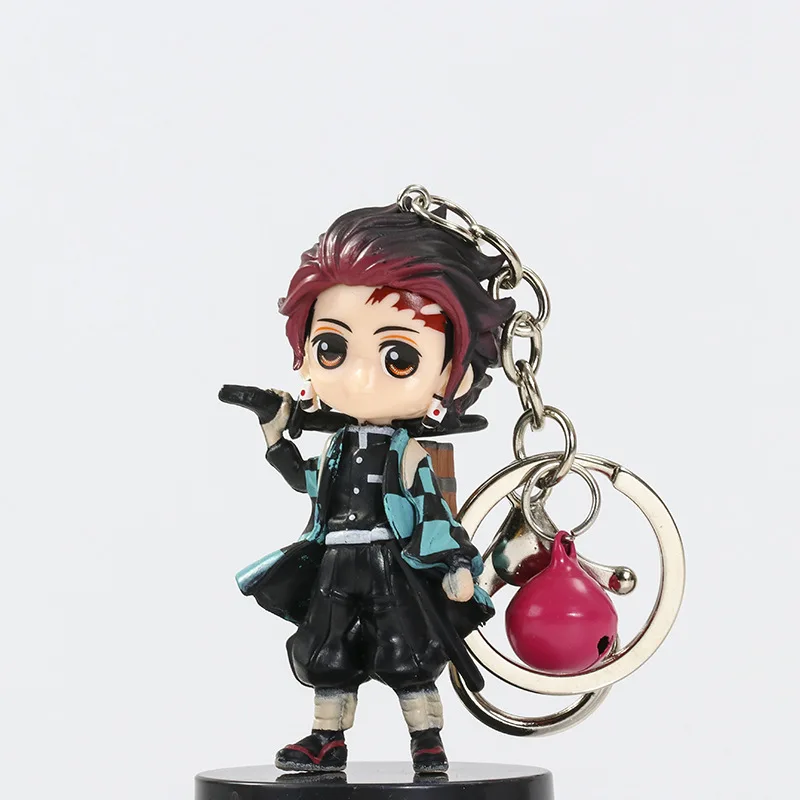 Anime Cartoon Character Bell Keychain Pvc Boutique Character Decorative ...