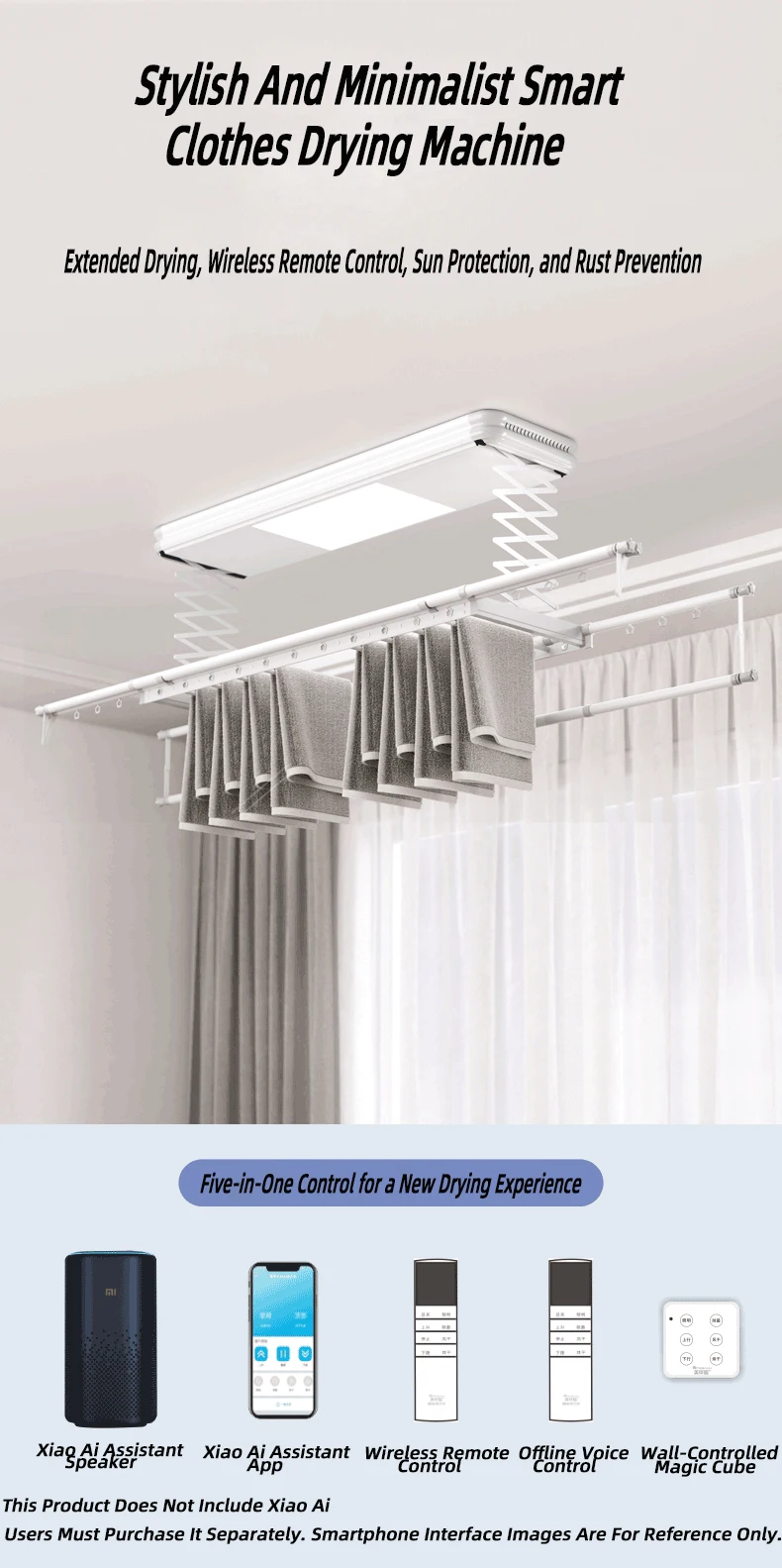 Oem Electric Drying Rack With Smart Retractable Automatic Clothes Dryer ...