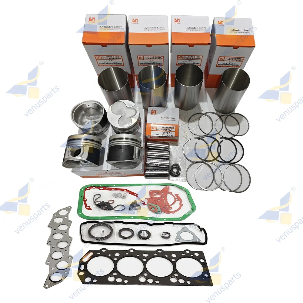 D4BB Engine Overhauling Kit Piston and Ring Liner Full Gasket Set for ...