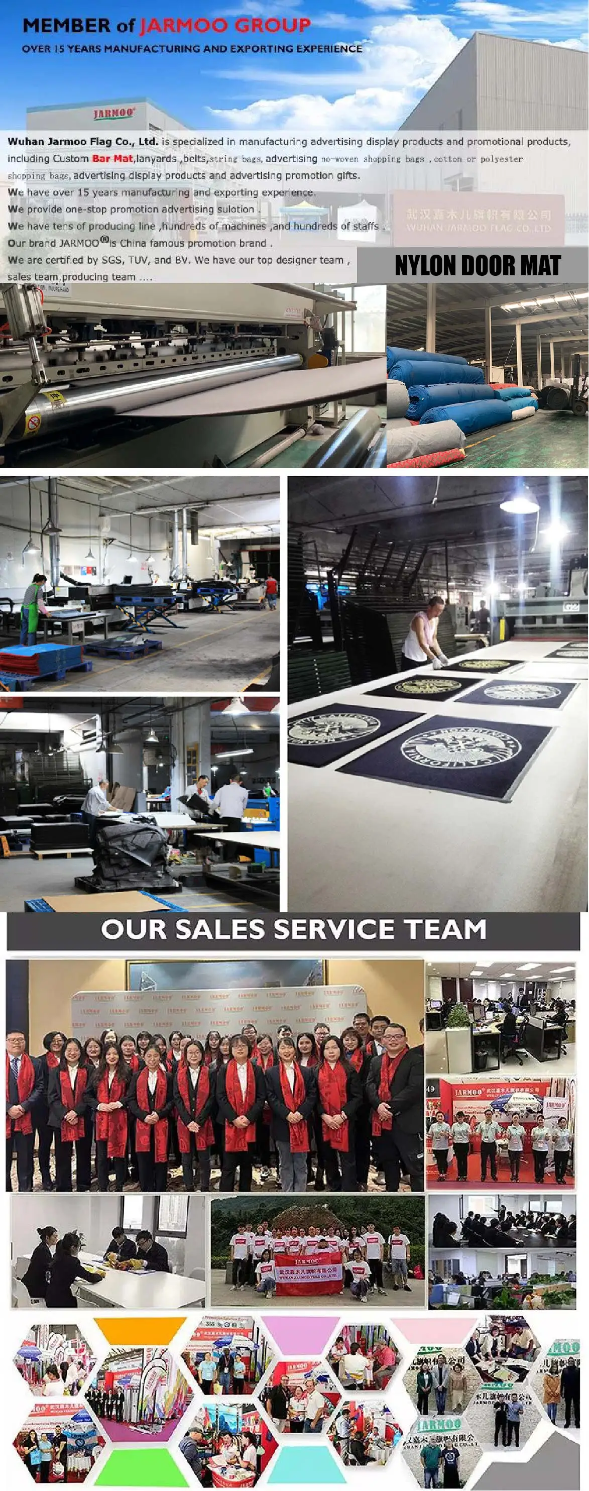 Custom Commercial Logo Washable Anti-Slip Printed Mat With Non Slip ...