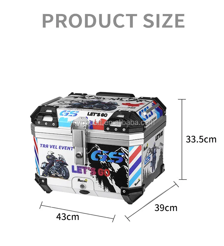 Cargo Box for Motorbike Tail Box Motorcycle Carry Case