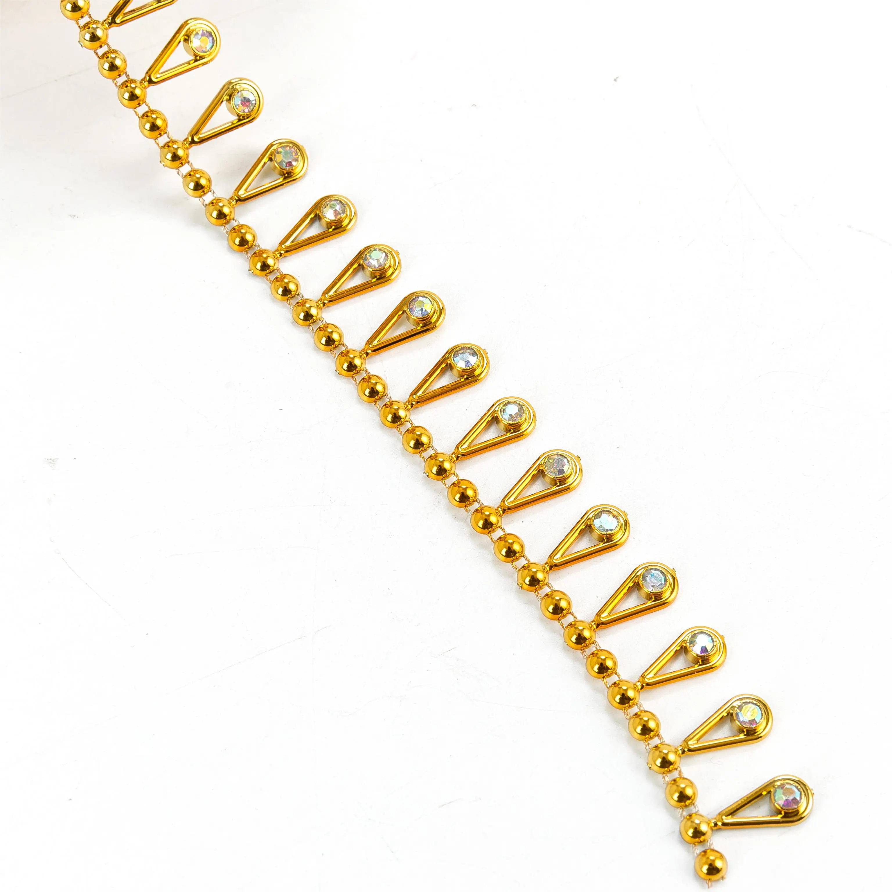 Fancy Crystal Flower Rhinestone Banding for DIY Brides