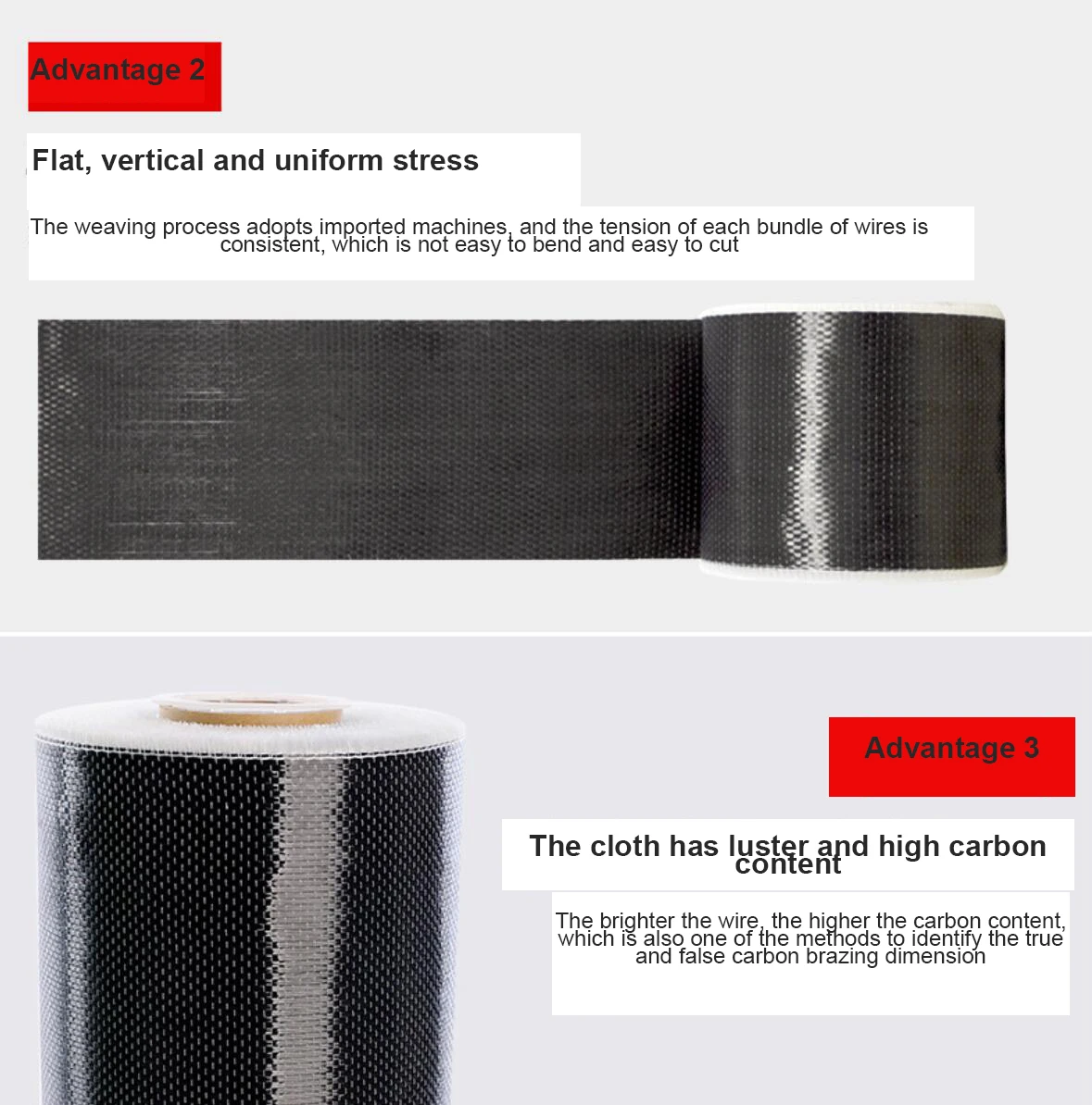 12k Carbon Fiber Unidirectional Ud Carbon Fiber Reinforced Polymer ...