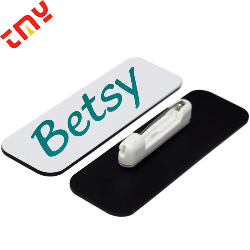 Custom Identification Writable Reusable Magnetic Waiter Name Badge For ...