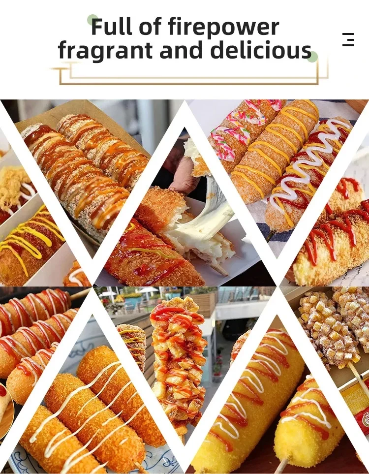 Corn Dog Fryer Machine Cheese Hot Dog Sticks Fryer Deep Machine ...