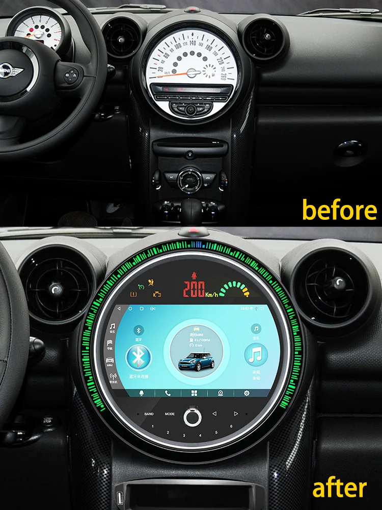 256GB 9inch Android 12 Screen for BMW Mini Countryman R60 R54 Cooper ...