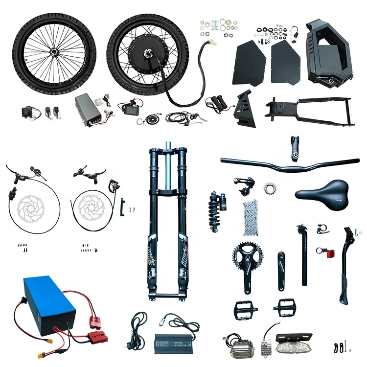 72v 5000w 6000w 8000w 12000w Enduro Ebike Frame Bike Conversion Kit ...