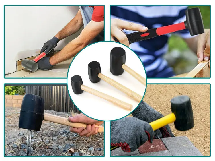 Custom Metal Handle Solid Rubber Sledge Mallet Floor Installation ...