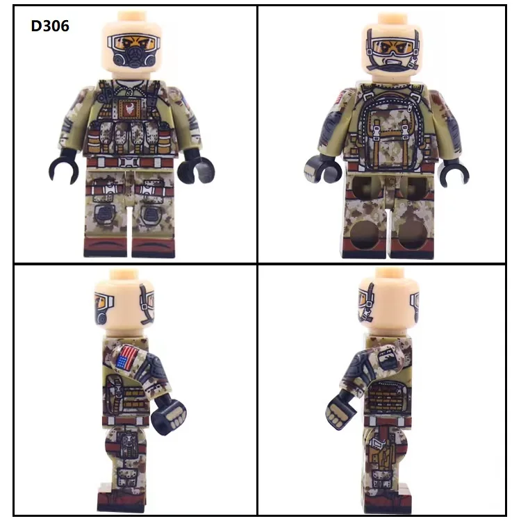 Army Toys American Soldiers Military Soldier Series Moc Bricks Soviet ...