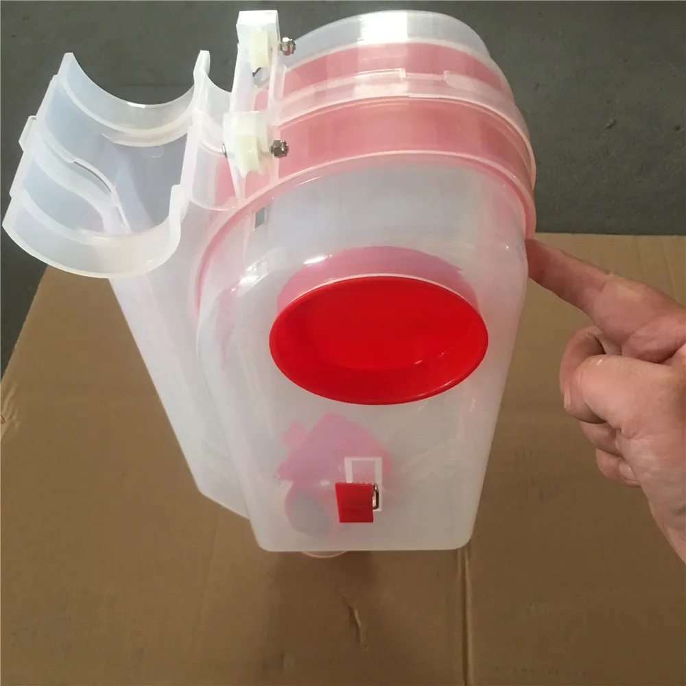 Pig Gestation Stall Plastic Drop Feeder Plastic Feed Dispenser For Pig ...