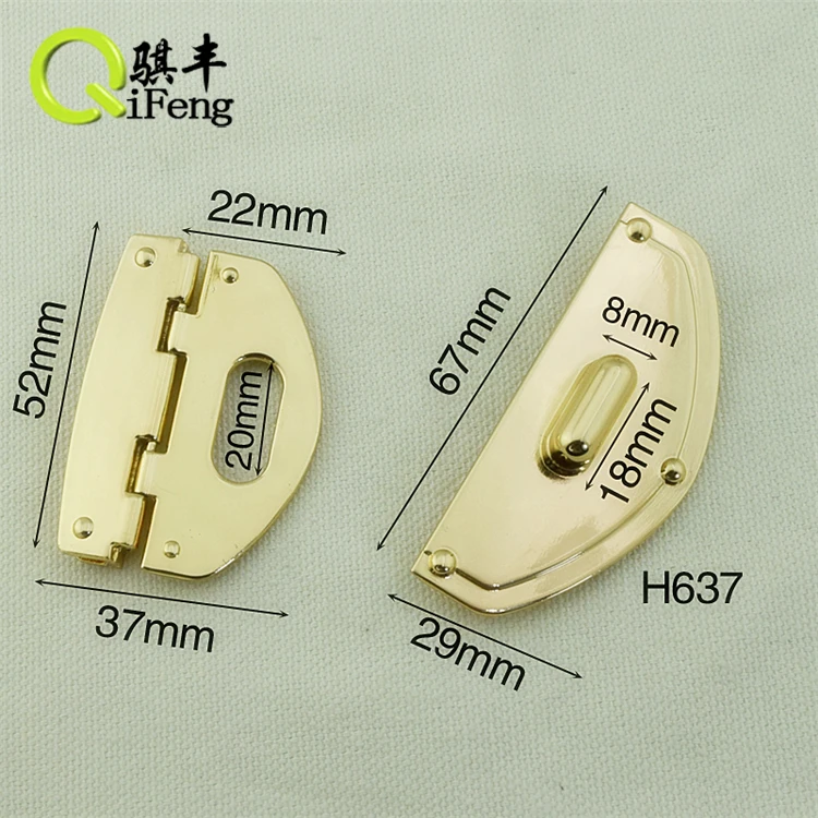 Wholesale Metal Push and Turn Lock Logo Color Custom Closures Bag Twist ...