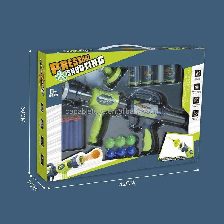 2 In 1 Air Powered Eva Foam Ball Soft Bullet Shooting Gun Toy Blaster ...