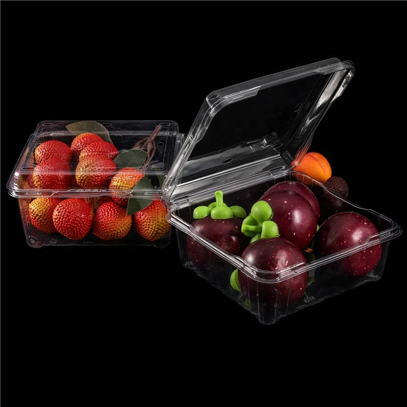 1LB Disposable Clamshell Box Packaging Blister Custom Plastic PET clear ...