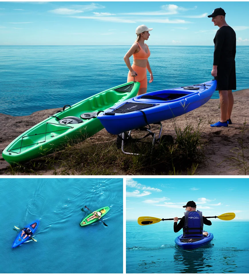 Factory Price Non-inflatable Hdpe Blow Molded One Person Sit In Kayak ...