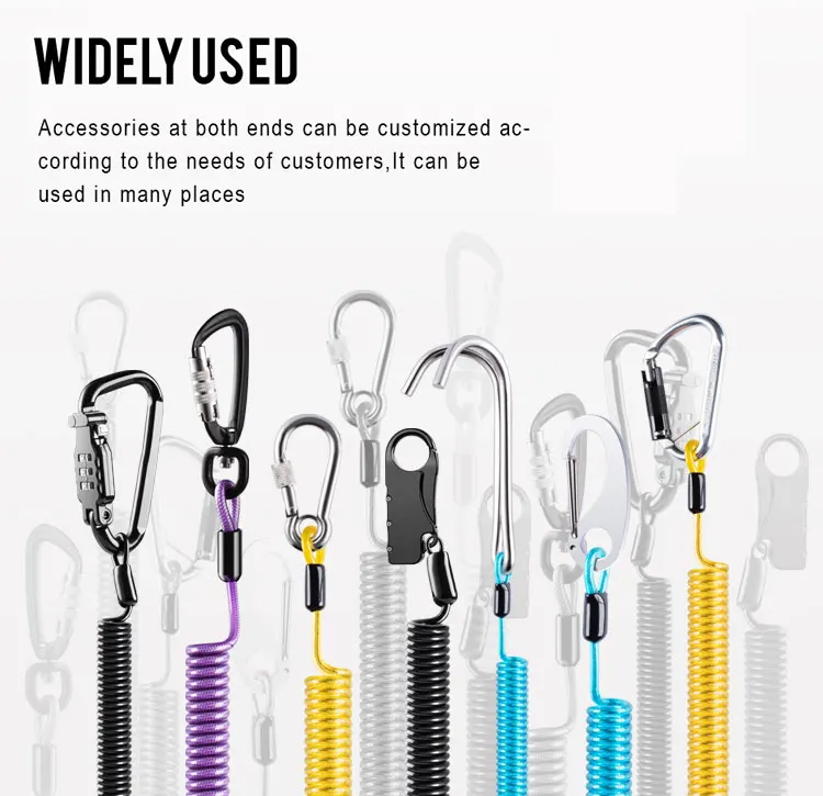 Oem Professional Dive Gear Tool Spring Coil Lanyard With Stainless ...